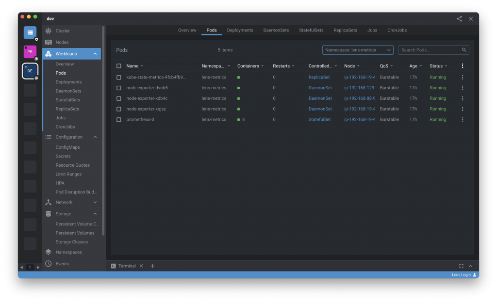 Lens The Kubernetes IDE + Grafana Dashboard – Ton's Blog