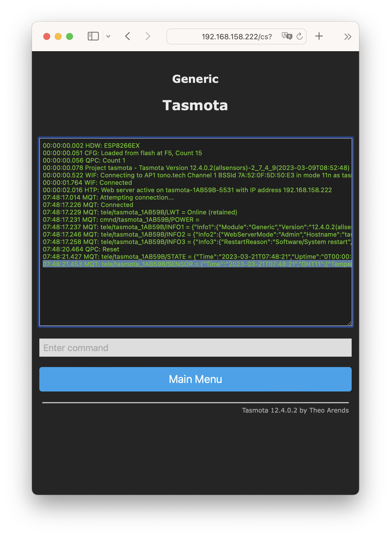 Setup IKEA VINDRIKTNING + WeMos D1 mini (Tasmota Firmware) – Ton's Blog
